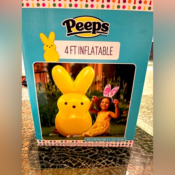 Just Born Inc. | Holiday | Yellow Easter Bunny Inflatable Classic Peep ...